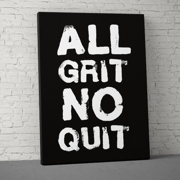 Grit Wall Decor Canvas - Etsy