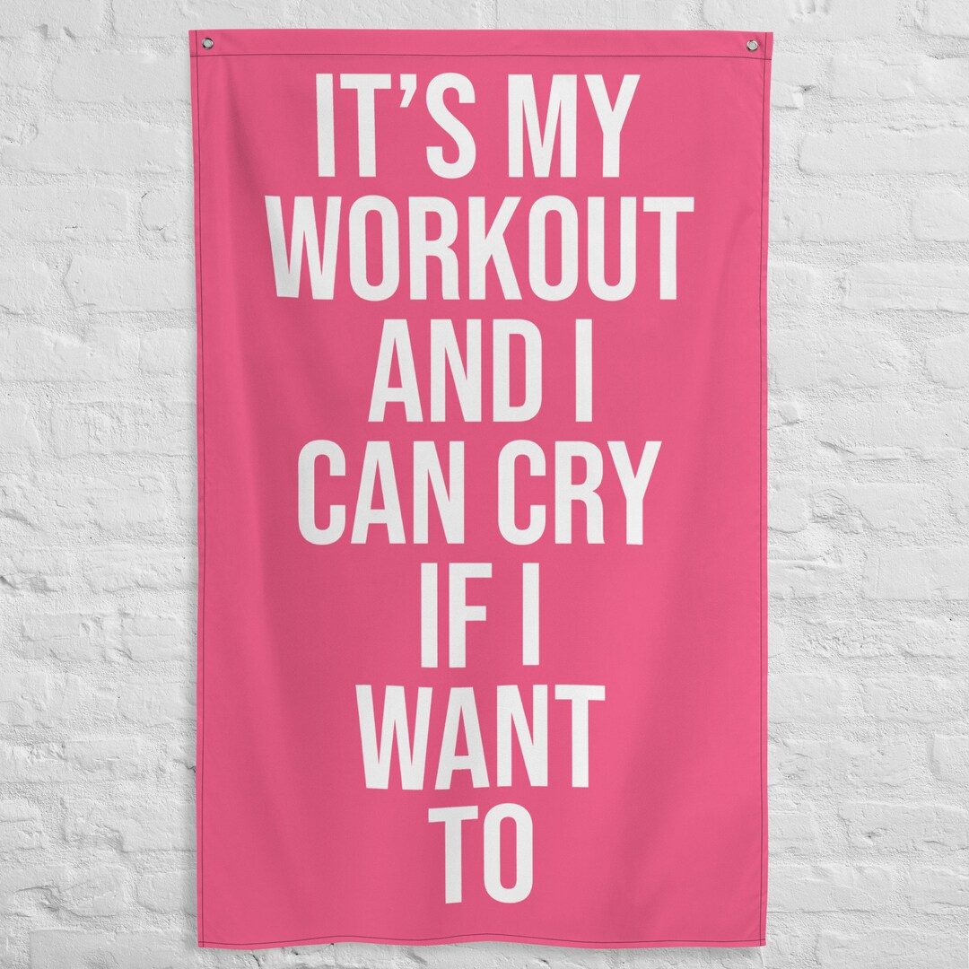 Gym Flags - Gym Sign - Home Gym Banner - Weightlifting Decor - Custom ...