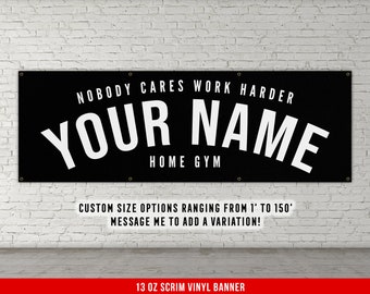 Squat Bench Deadlift Motivational Banner Home Gym Weightlifting Decor ...