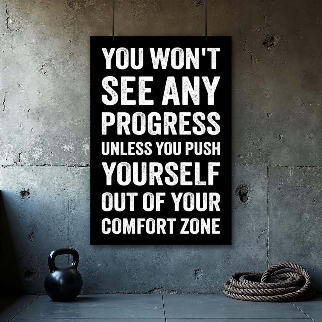 Motivational Quotes Posters, Gym Wall Art Print, Home Gym Poster ...