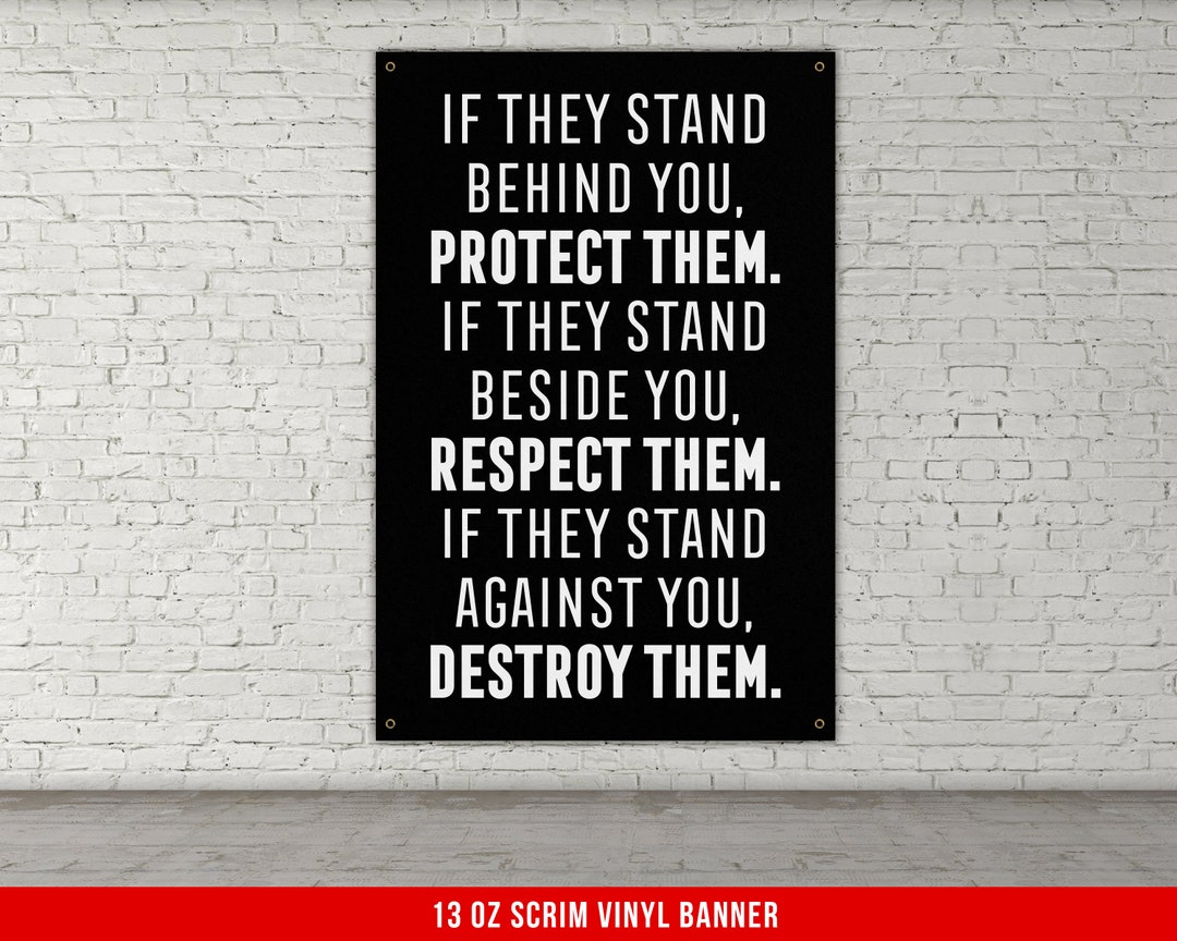 If They Stand Behind Banner Gym Wall Art Motivational Fitness Decor ...