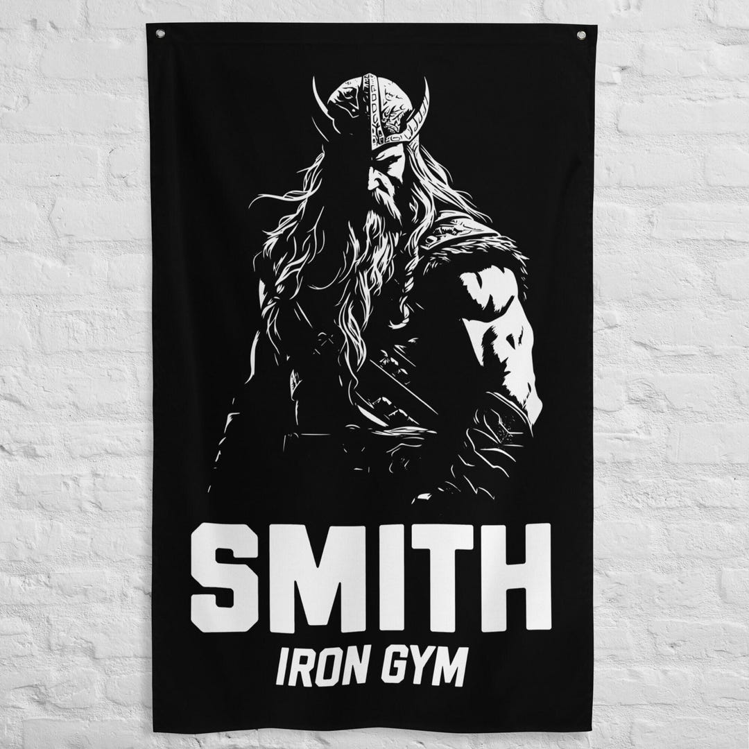 Custom Gym Flag, Banner for Home Gym Decor, Weightlifting, Motivational ...