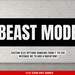Beast Mode Banner Motivational Home Gym Decor Large Quote Wall Art ...