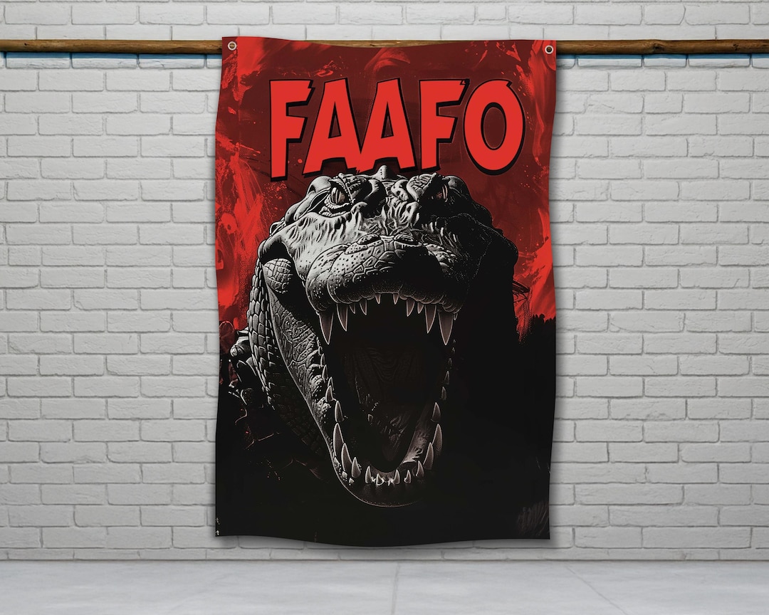 FAAFO Flag, Alligator Flag, Home Gym Flag, Motivation Flag, Garage Gym ...