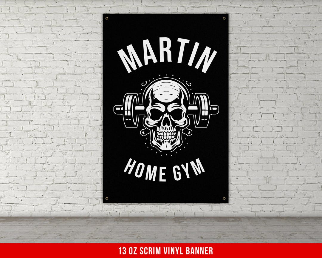 Gym Banner Motivational Quote Wall Art Fitness Weightlifting ...