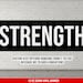 Strength Banner - Motivational Home Gym Decor - Large Quote Wall Art ...