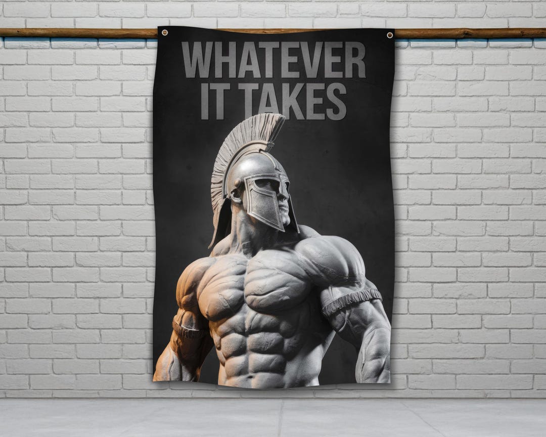 Whatever It Takes Gym Flag, Motivational Flag, Workout Flag, Spartan ...