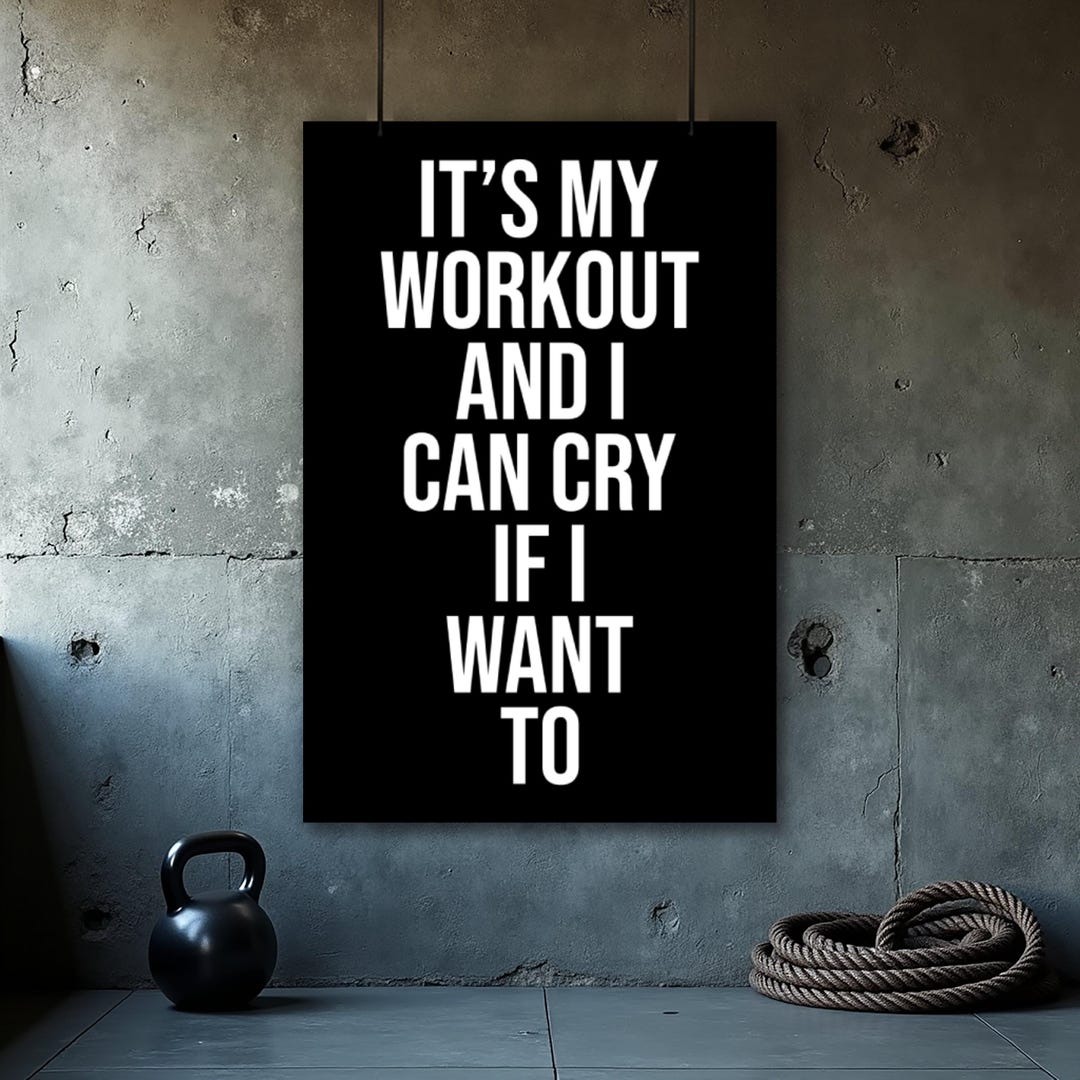 Funny Gym Posters, Fitness Motivation, Home Gym Wall Art, Bodybuilding ...