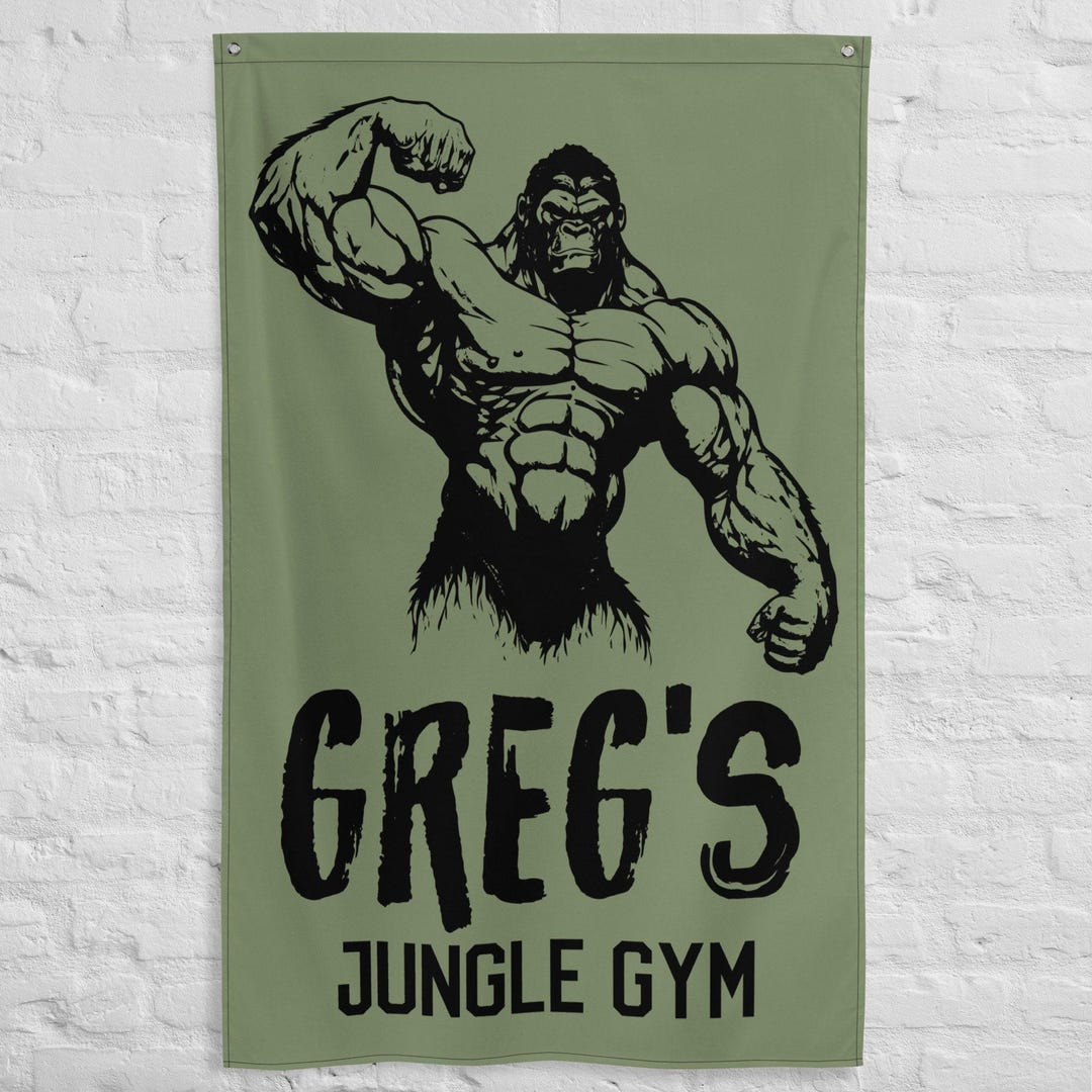 Custom Gym Flag, Banner for Home Gym Decor, Weightlifting Motivational ...