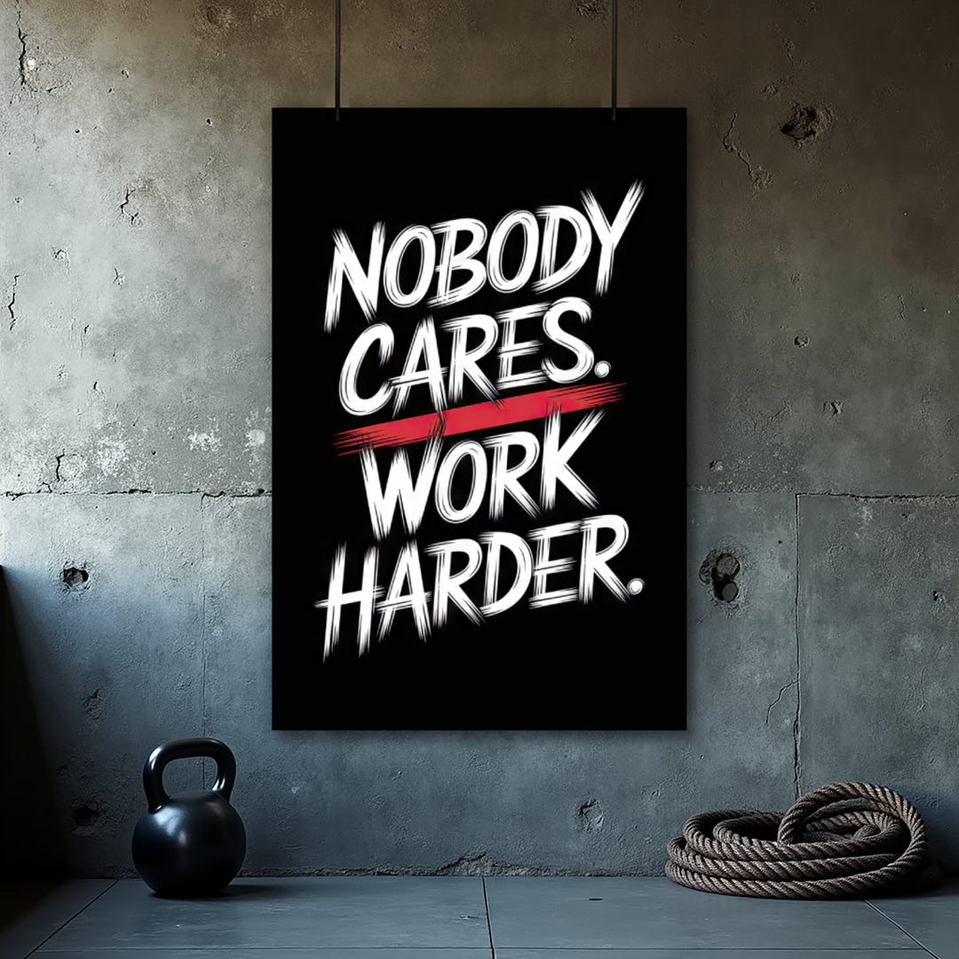 Motivational Poster for Home Gym Decor Office Decor Fitness Wall Art ...