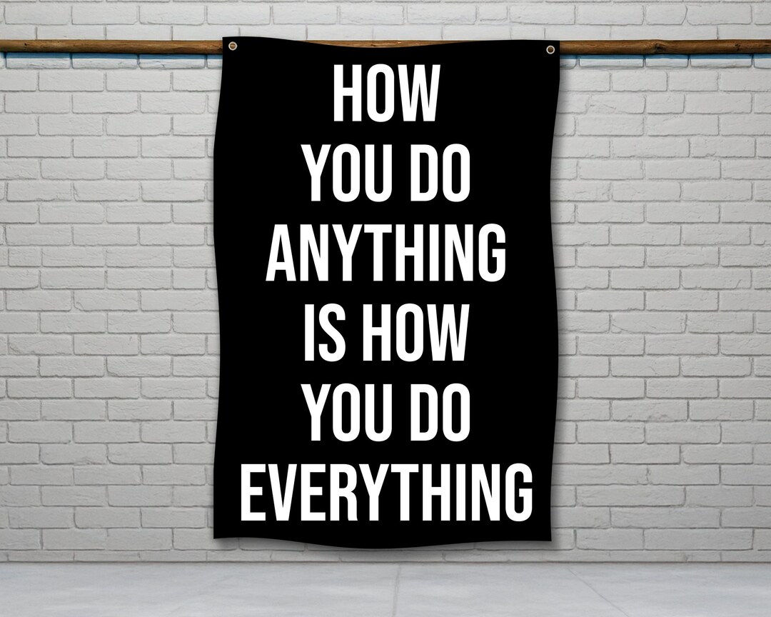 Motivational Gym Flag, Home Gym Wall Art, Fitness Wall Flag ...