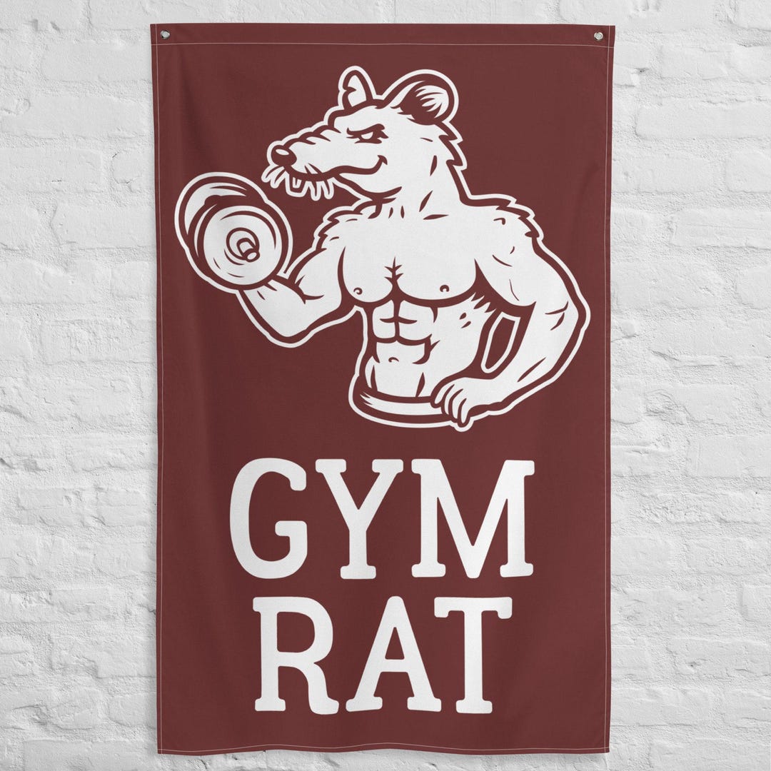 Gym Flags - Weightlifting Decor - Custom Home Gym Banner - Man Cave ...