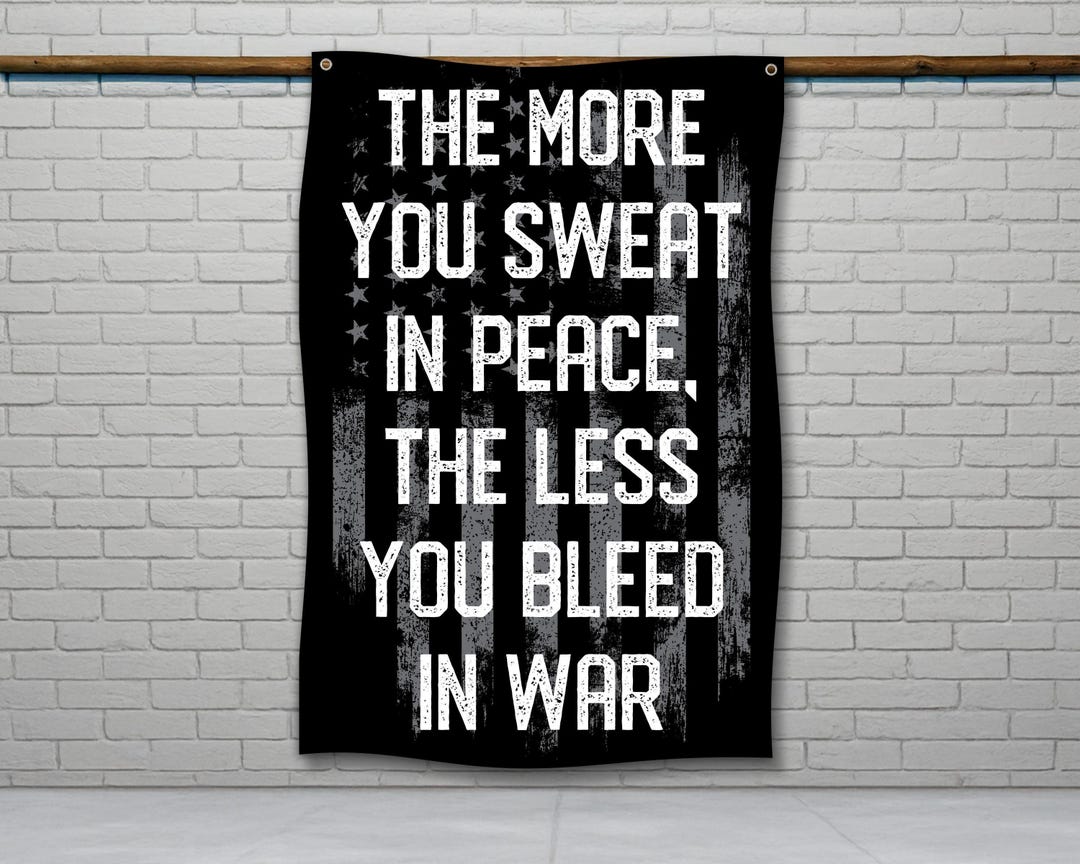Motivational Gym Flag, Home Gym Decor, Garage Gym Flags, Weightlifting ...