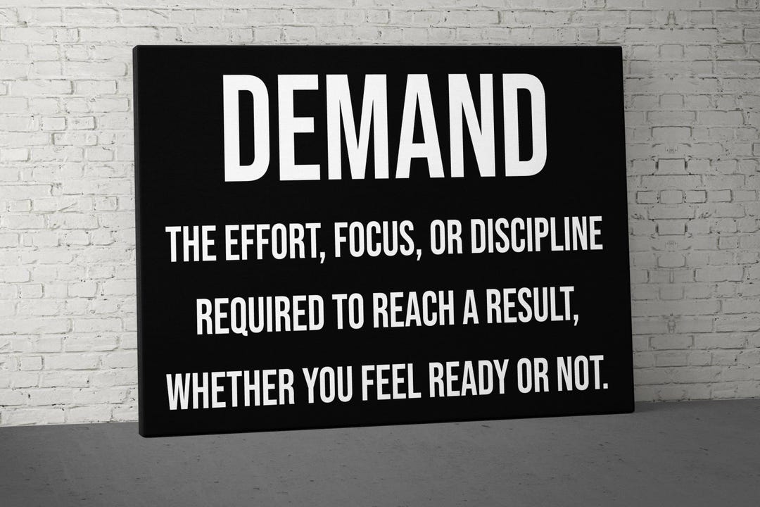 Demand Definition Motivational Canvas, Inspirational Quotes, Motivation ...