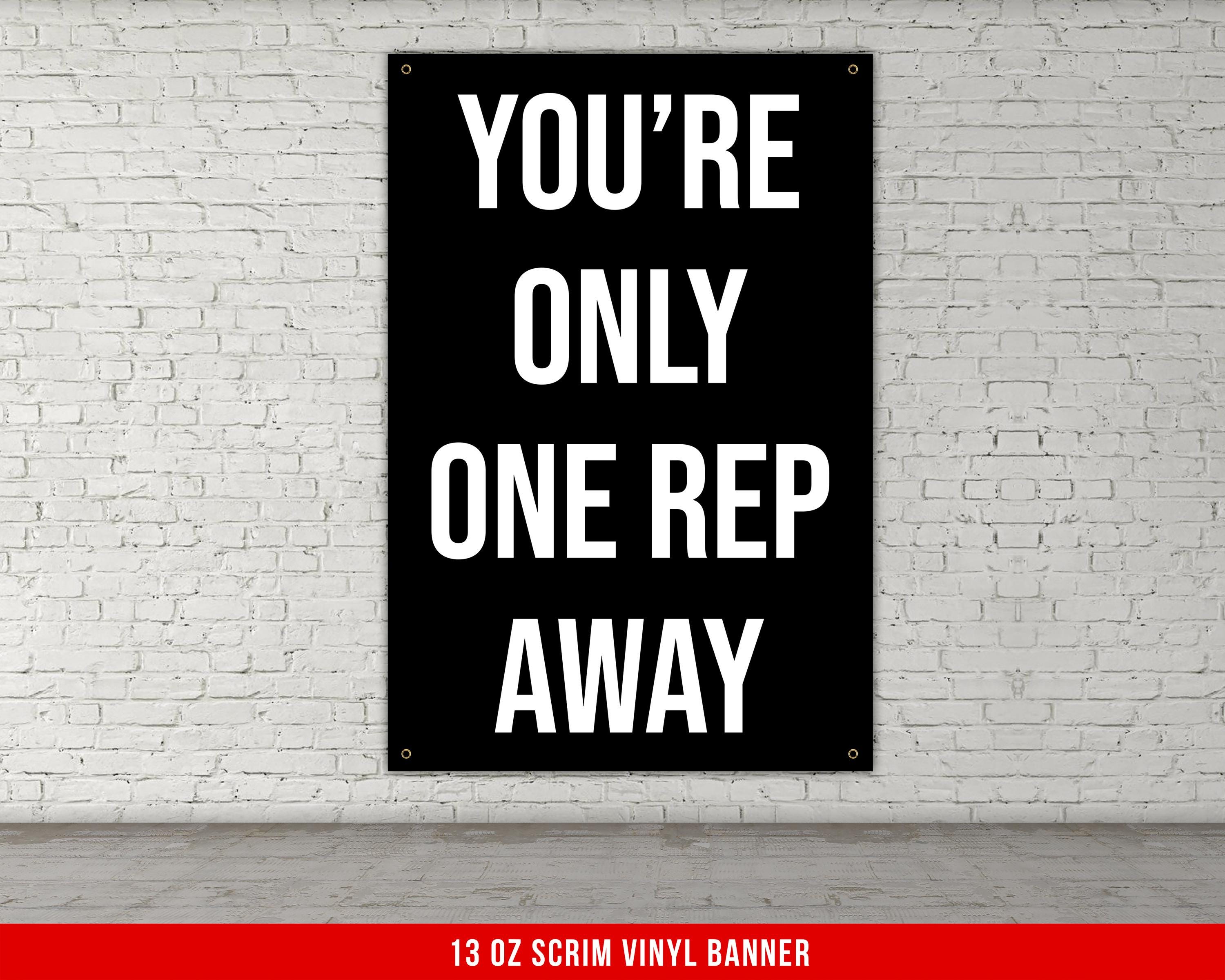 Motivational Gym Banner, Gym Motivation, Home Gym Decor, Home Gym Wall ...