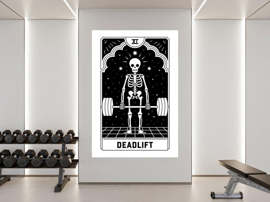 Deadlift Gym Poster, Motivational Wall Art, Fitness Inspirational Print ...