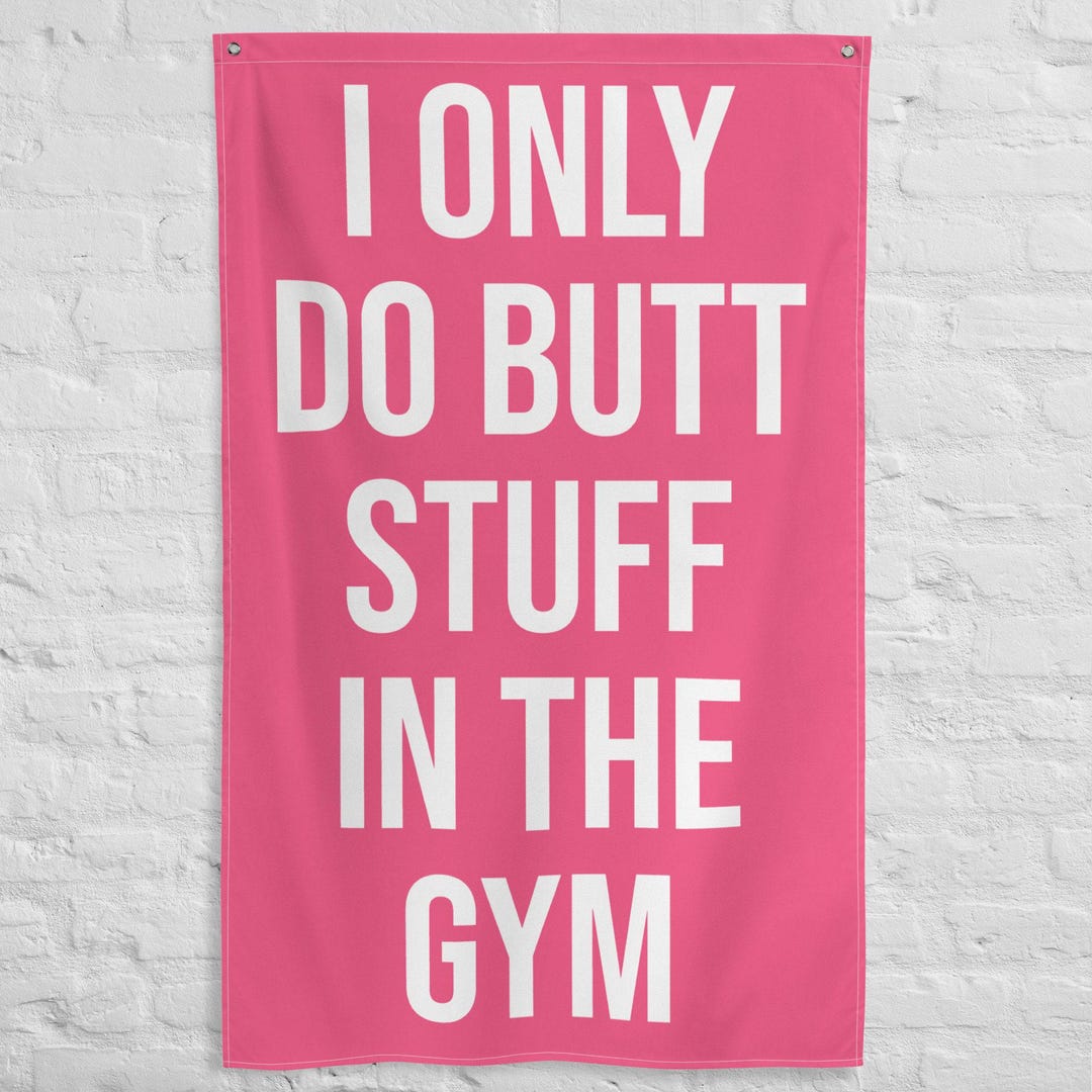 Funny Gym Motivation Flag, Home Gym Decor, Gym Gifts, Home Gym Wall Art ...