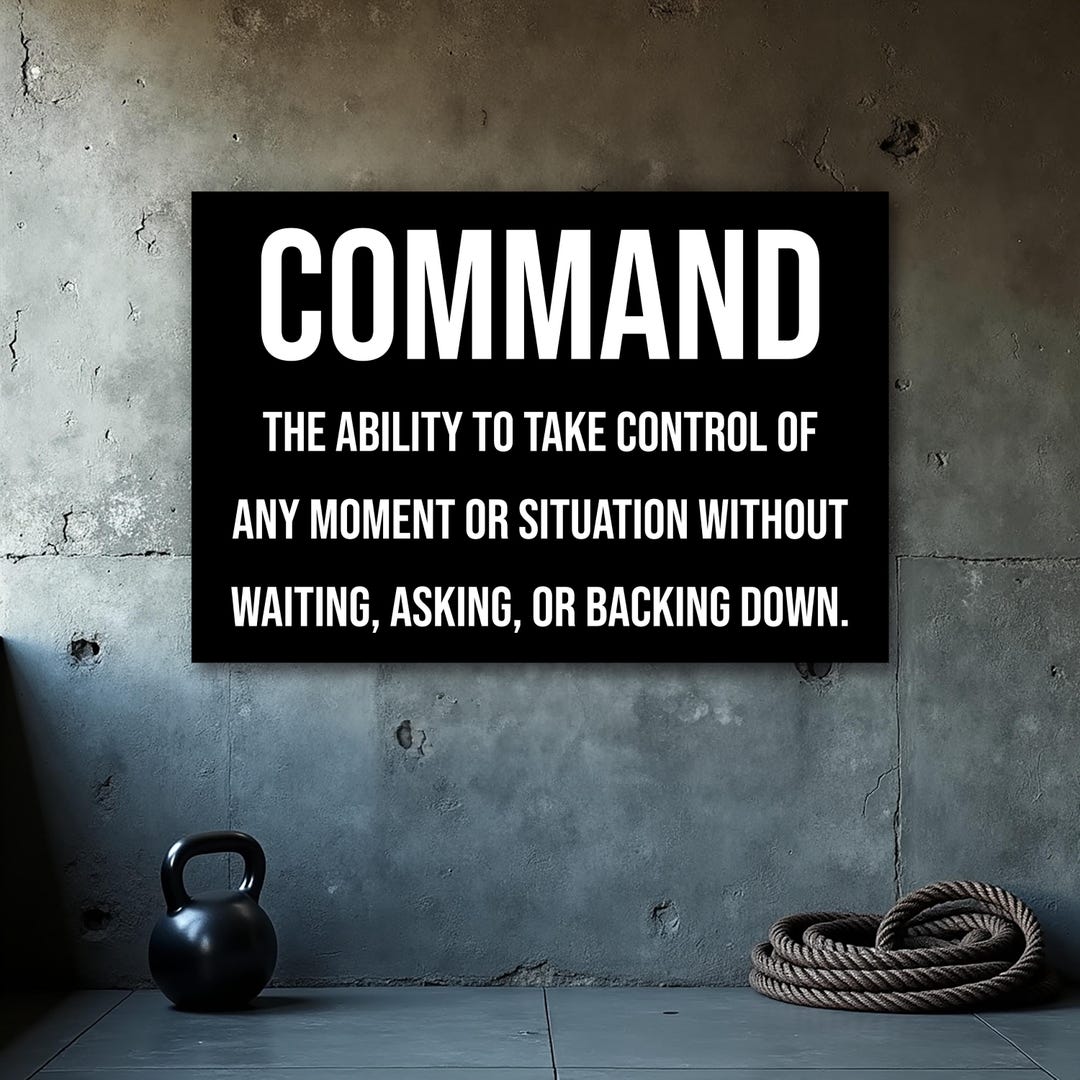 Command Definition Poster, Gym Motivation Poster, Home Office Wall Art ...