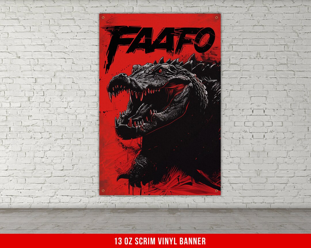 FAAFO Banner - Exercise Motivation - Home Gym Decor - Large Quote Wall ...