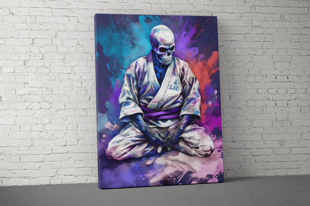 Custom Canvas for Jiu Jitsu Decor, Motivational Wall Art, Martial Arts ...