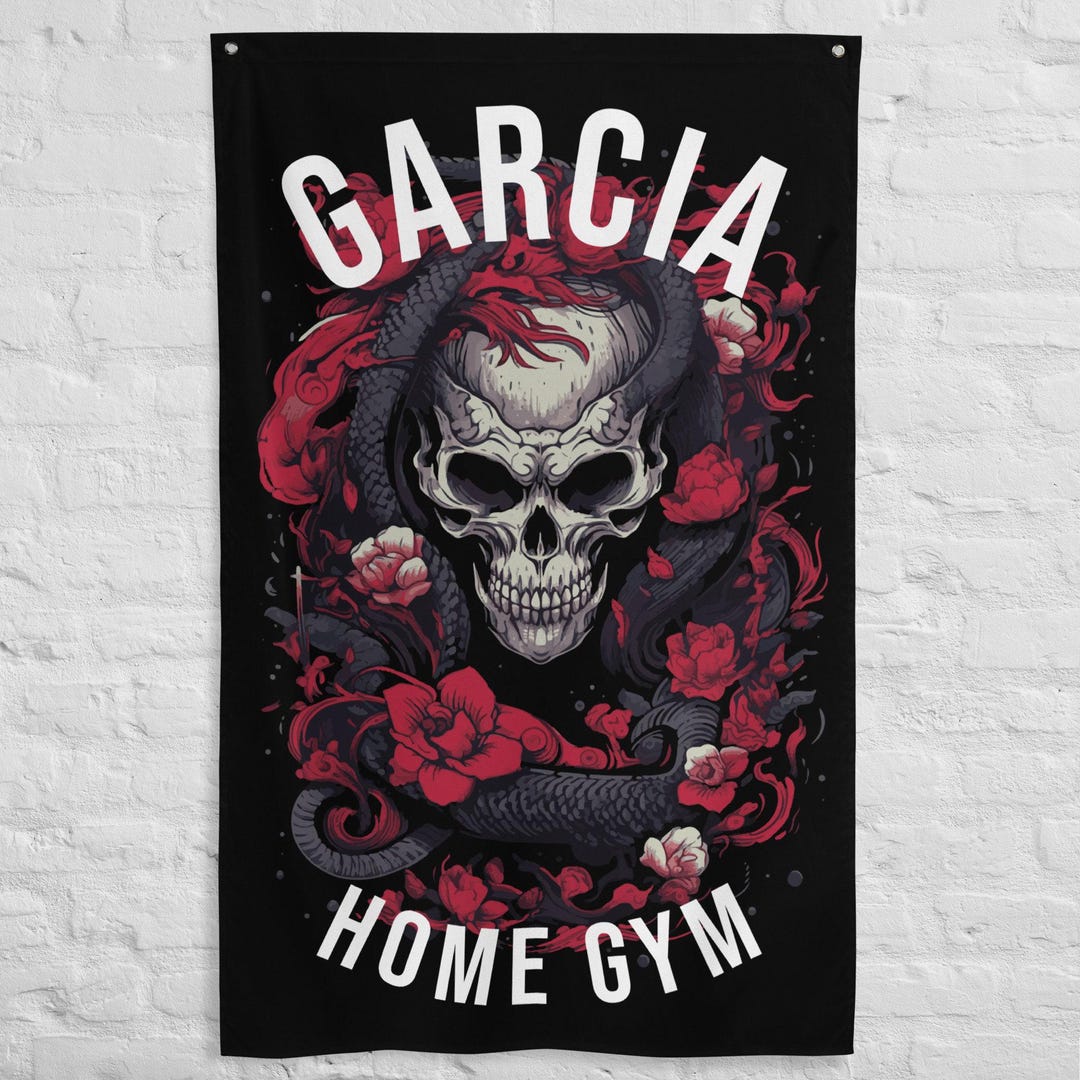 Custom Gym Flag, Banner for Home Gym Decor, Weightlifting Motivational ...
