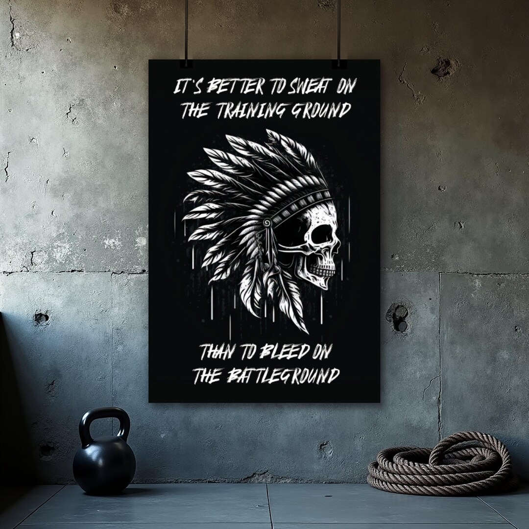 Gym Motivation Poster, Home Gym Wall Art, Fitness Print, Bodybuilding ...