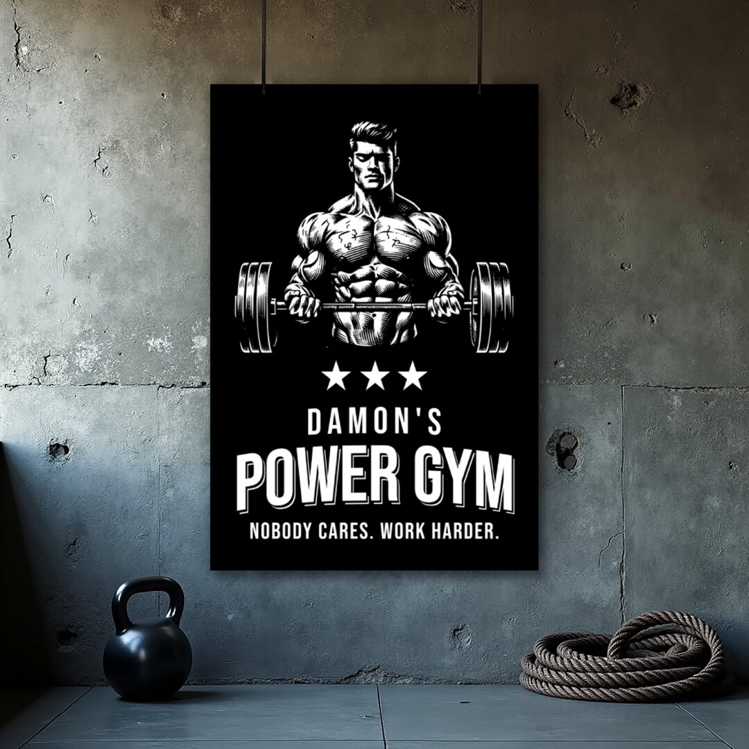 Custom Poster for Home Gym Decor Motivational Office Decor Fitness ...
