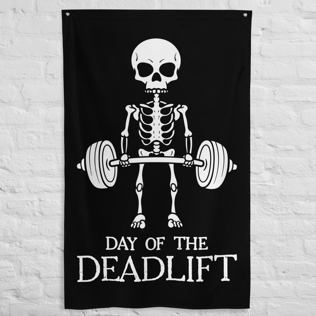 Gym Flag Weightlifting Decor Custom Home Gym Banner Man Cave Wall Art ...