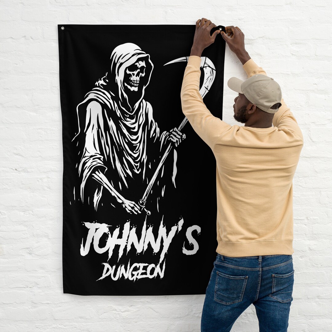Grim Reaper Dungeon Custom Gym Flags Gym Gifts Weightlifting Decor Home ...