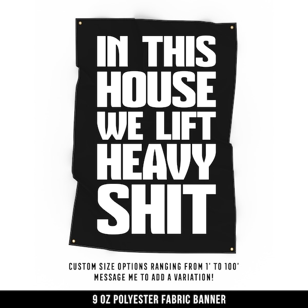 Lift Heavy Shit Sign - Etsy