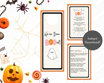 Pink You've Been Booed Printable Printable Halloween Kit Pink Printable ...