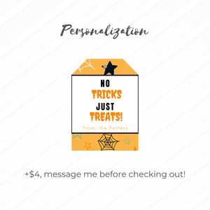 Halloween Treat Tags no Tricks Just Treats Printable - Etsy