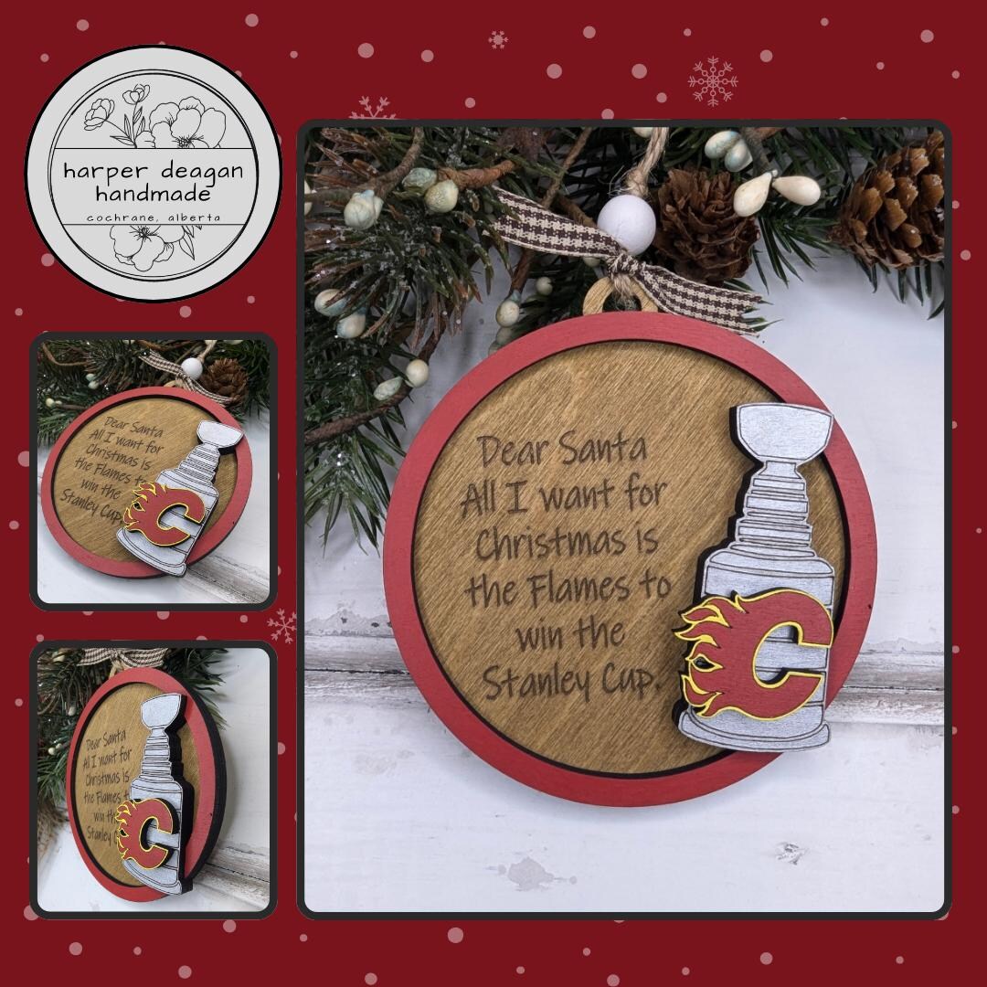 Dear Santa Stanley Cup Christmas Ornament, Hockey Gift, Hockey Lover ...
