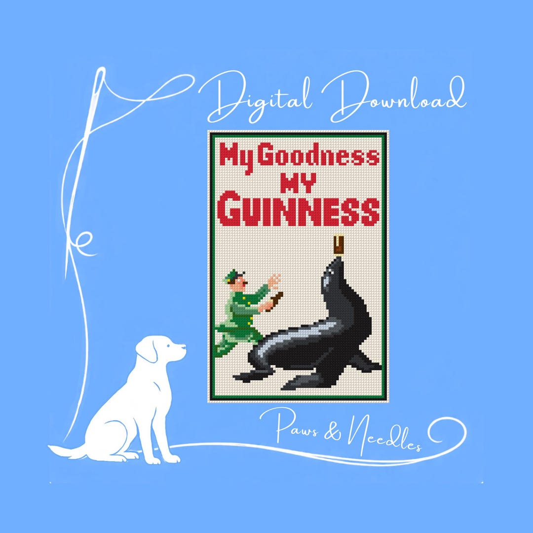 Guinness Seal Needlepoint Chart - Digital Download - Etsy