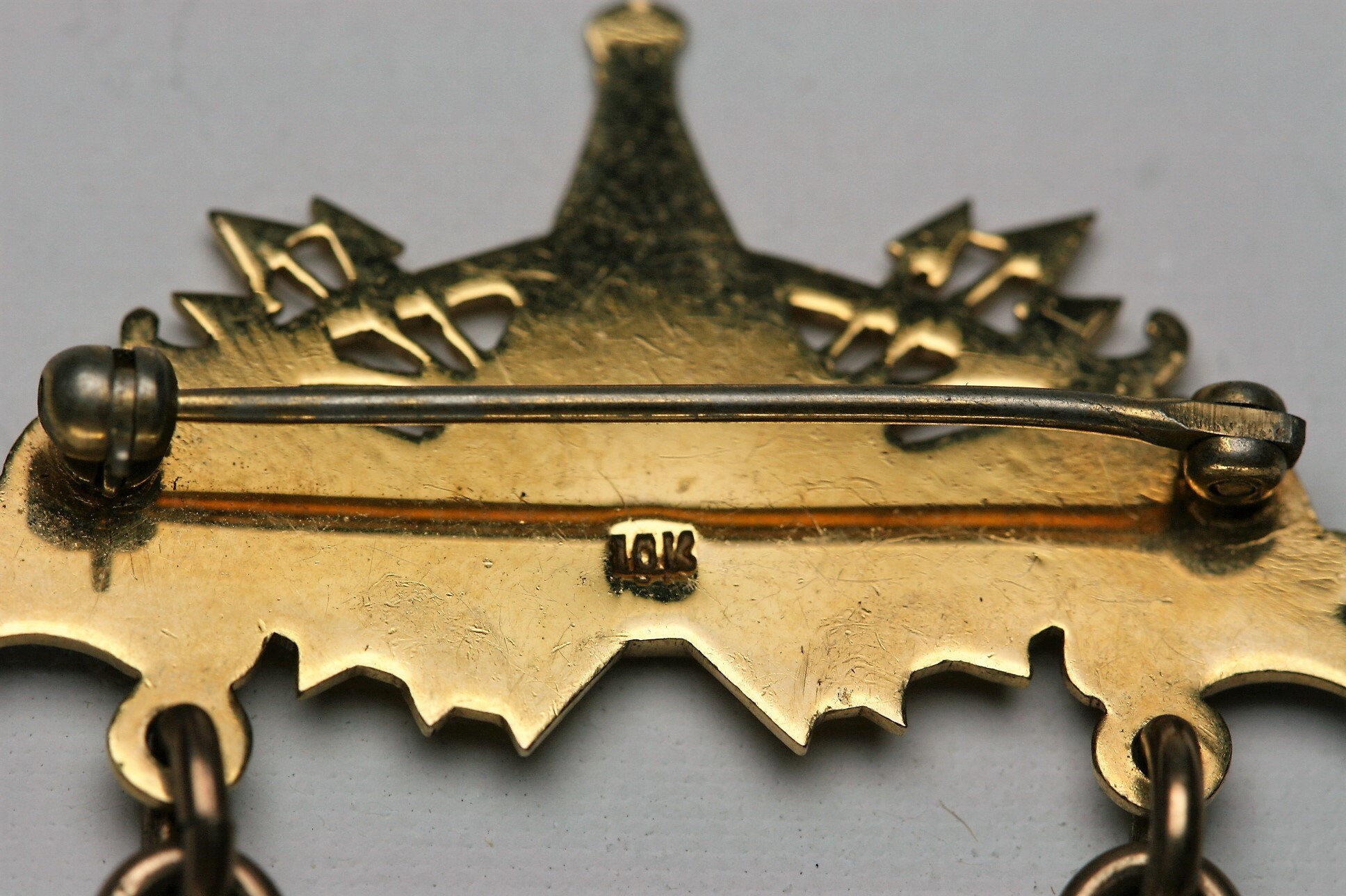 Vintage 10k and Enamel Fraternal Pin - Past Great Sachem- Improved ...