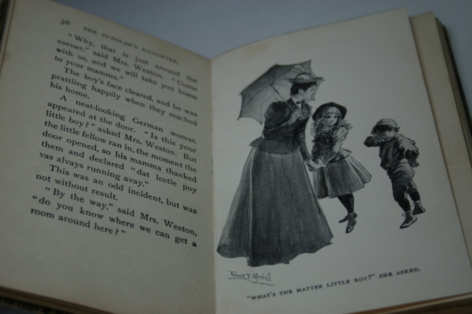 Antique Book The Burglars Daughter By Dorothy Penrose 1899 Etsy