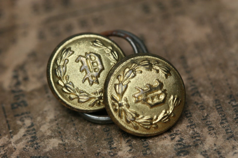 Vintage/antique Police Uniform Buttons - 3pc - Etsy