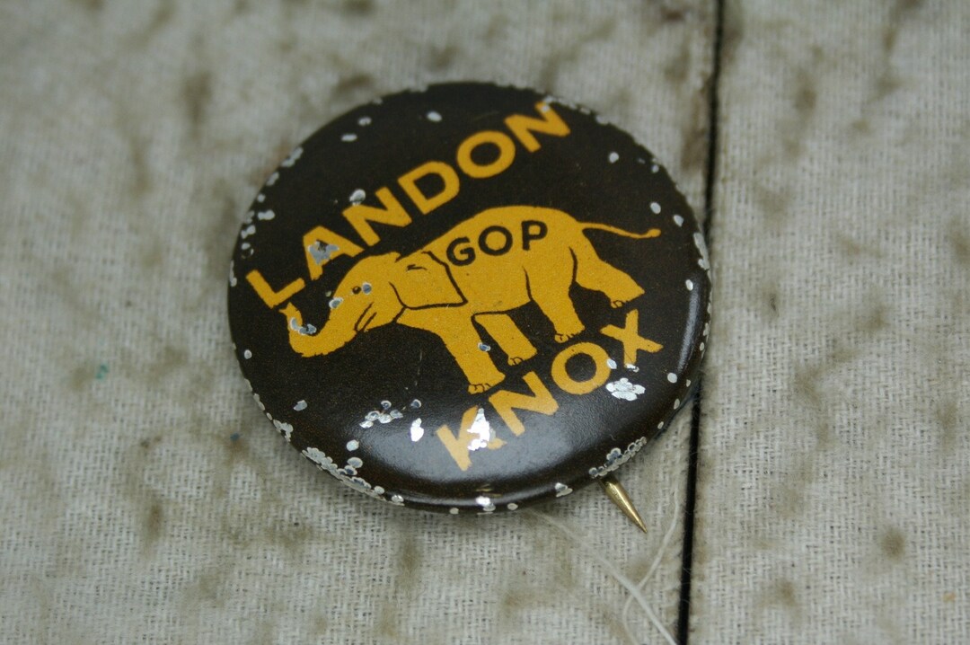 Vintage Landon Know Political Campaign Button - Etsy