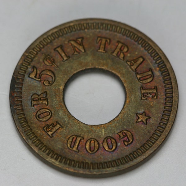 5 Cents Trade Token - Etsy