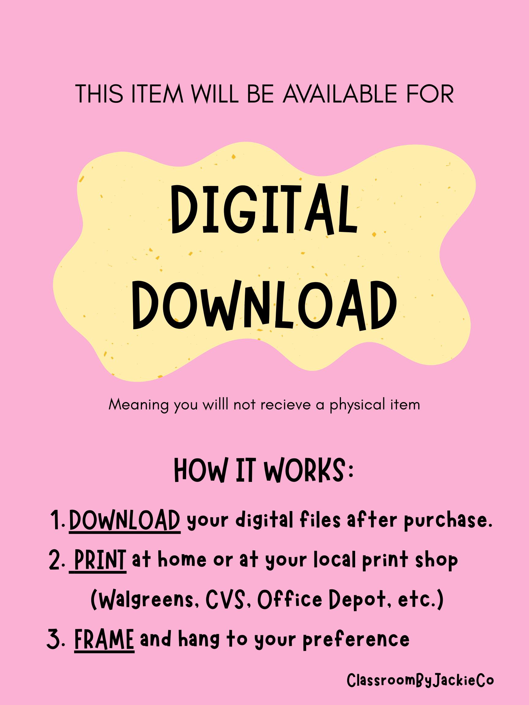 Pastel Colors Classroom Wall Art | Printable Learning Posters | 12 ...