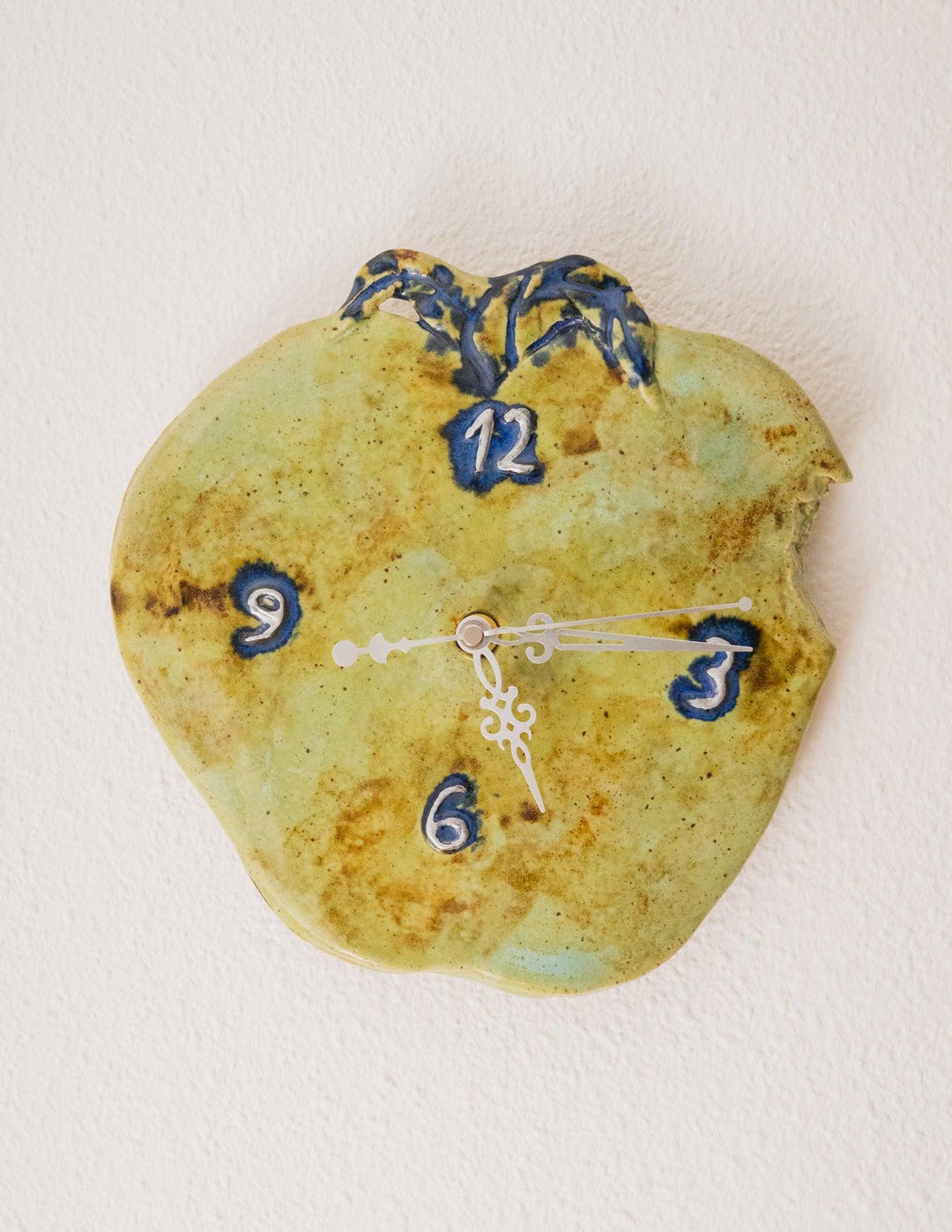 Handmade Ceramic Apple Clock, Forbidden Fruit Fairytale, Poisonous ...