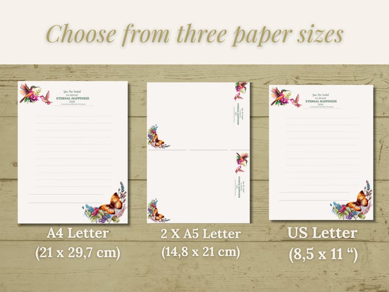 JW 2026 Convention Letter Paper Printable, “eternal Happiness”, A4 A5 ...