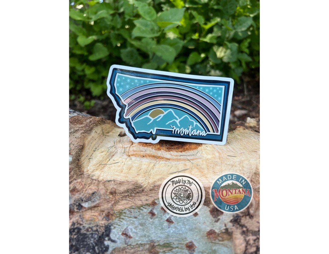 Montana Sticker. Art. State Art. Made in Montana. Montana. Montana Art ...