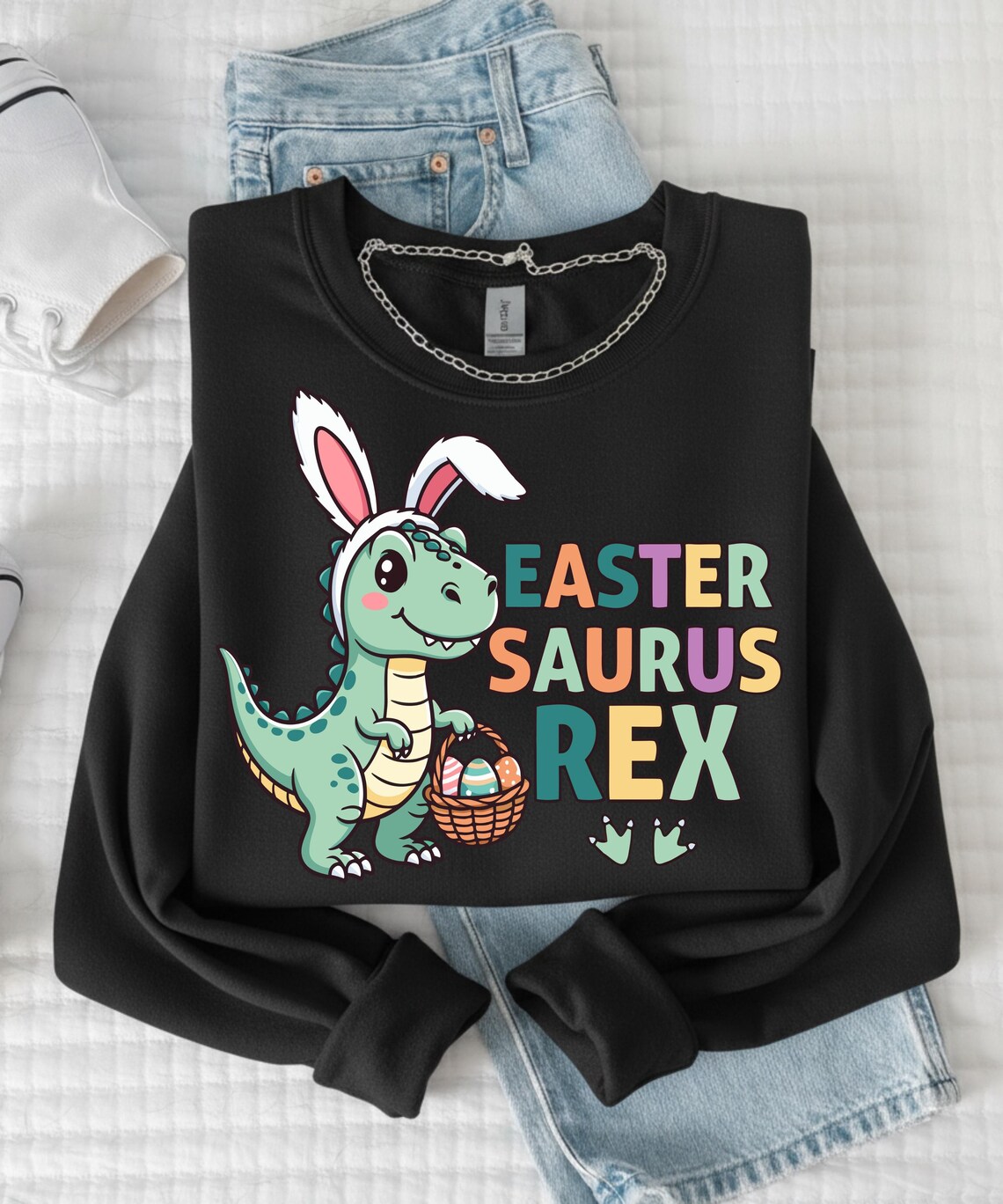 Easter Saurus Rex Png, T-rex Dinosaur Png, Kids Easter Png, Happy ...