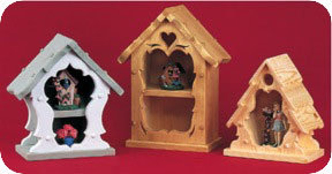 Birdhouse Shelf Projects - Scroll Saw, Woodworking Project Plans - Etsy