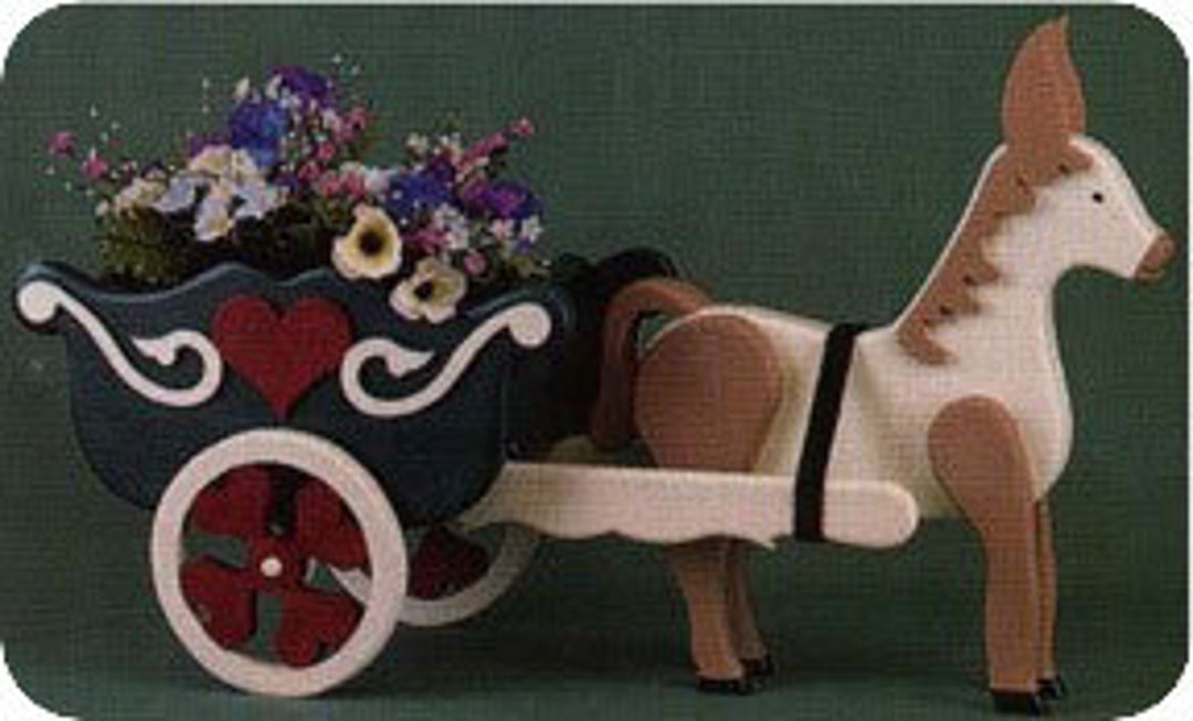 Donkey & Cart Planter Project - Scroll Saw, Woodworking Project Plans ...