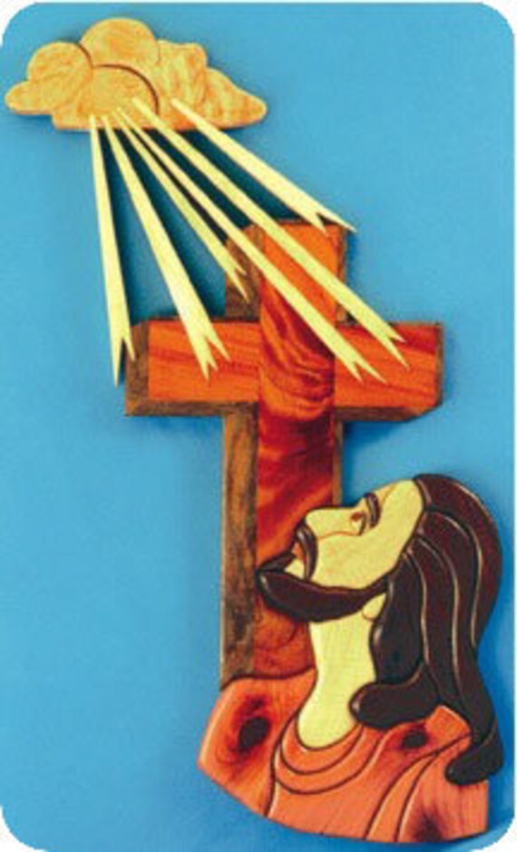 Jesus' Eyes on the Father Intarsia Project Scroll Saw | Etsy