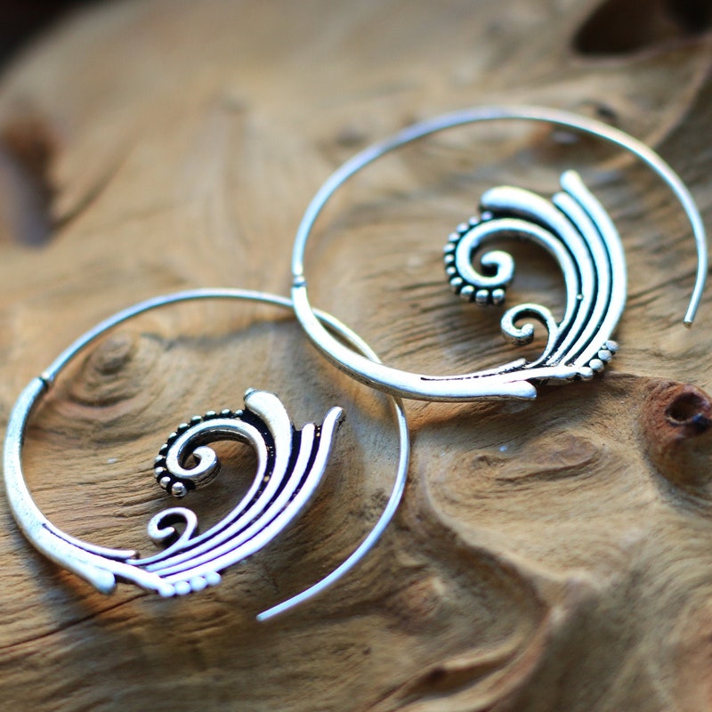Swirl Earrings - Etsy