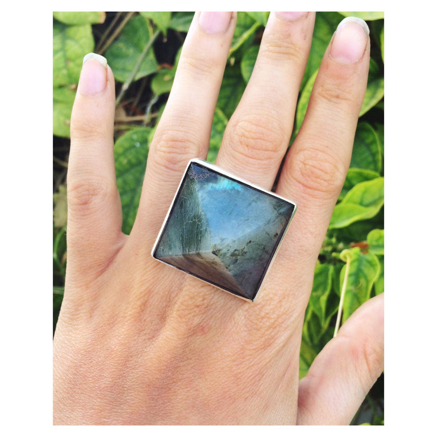BESPOKE LABRADORITE RING - Limited edition- Sterling Silver Ring ...