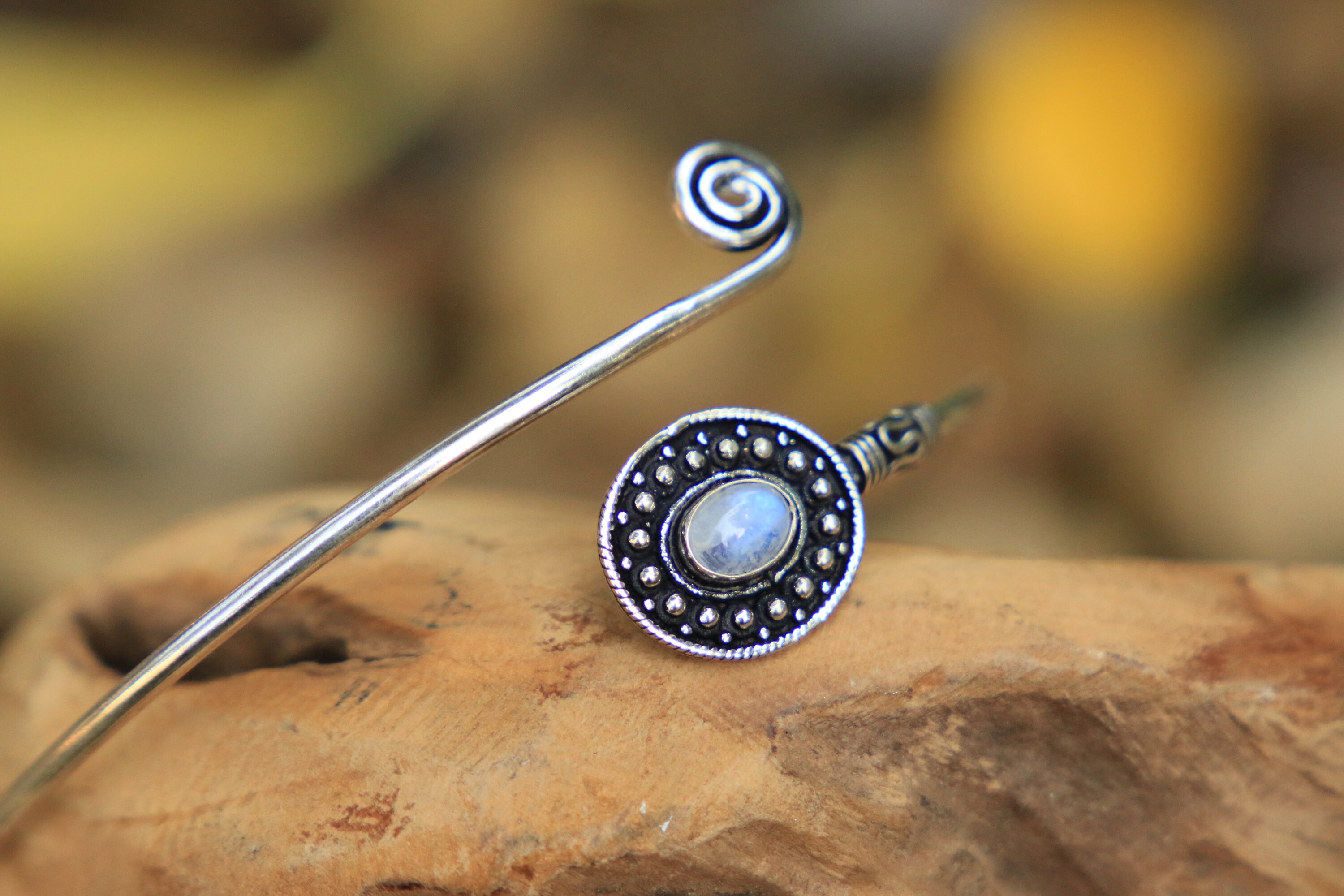 MOONSTONE ARM CUFF - Festival Arm Band - Tribal - Upper Arm Cuff ...